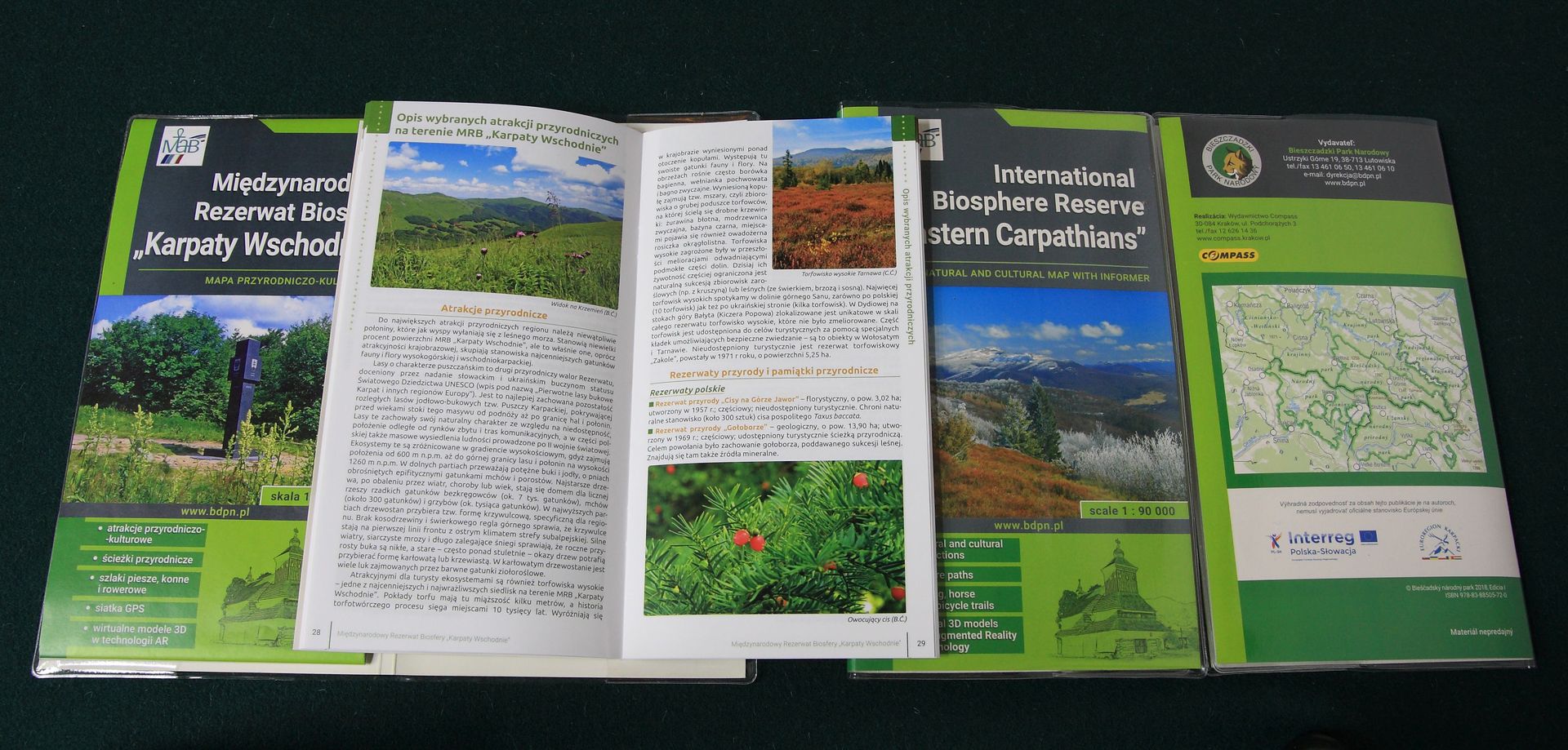 Mapa MBR Východné Karpaty – NP Poloniny